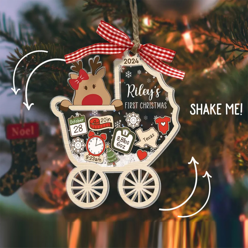Personalized Baby First Christmas Ornament