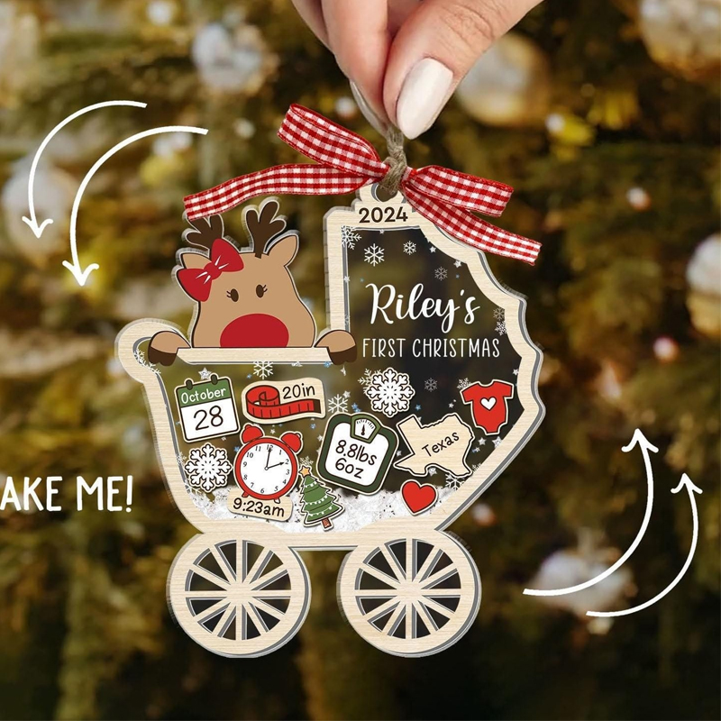 Personalized Baby First Christmas Ornament
