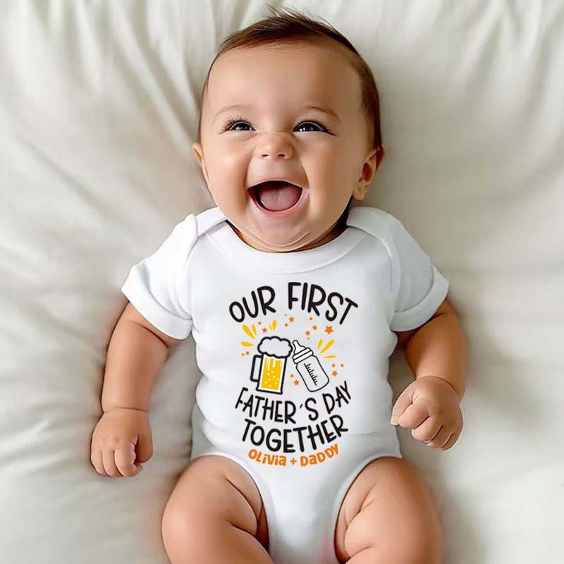 First Fathers Day Onesie Fathers Day Gift from Daughter Dad Gift