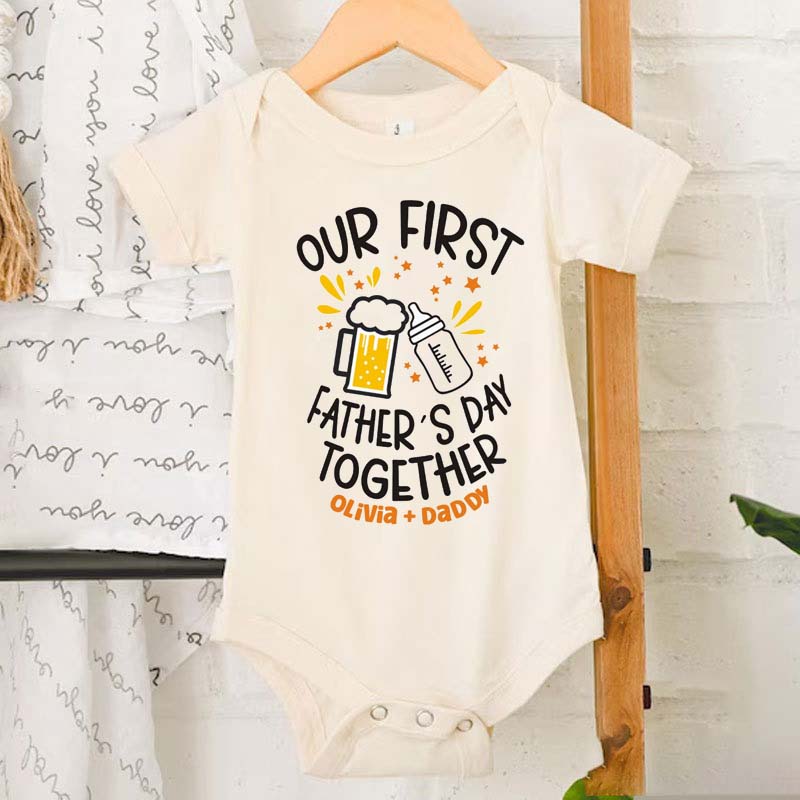 First Fathers Day Onesie Fathers Day Gift from Daughter Dad Gift