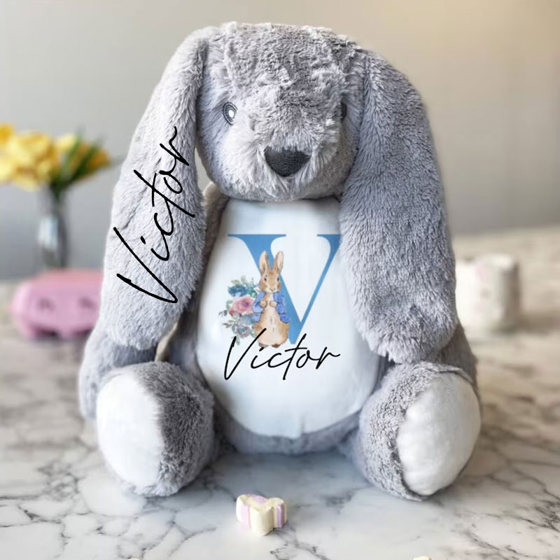 Personalized Custom Toy plush newborn Bunny Rabbit