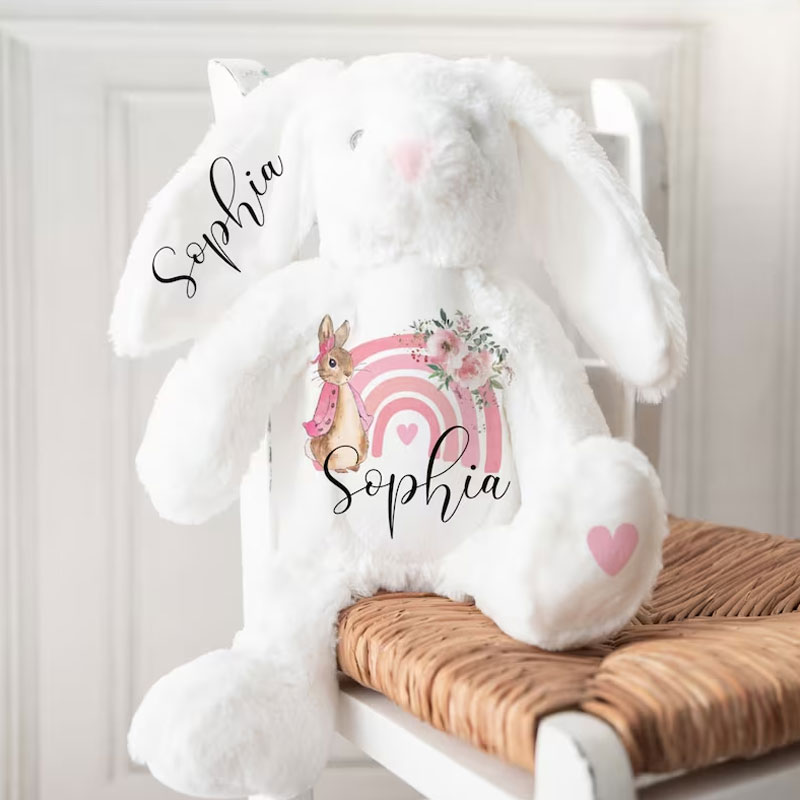 Personalized Custom Toy plush newborn Bunny Rabbit