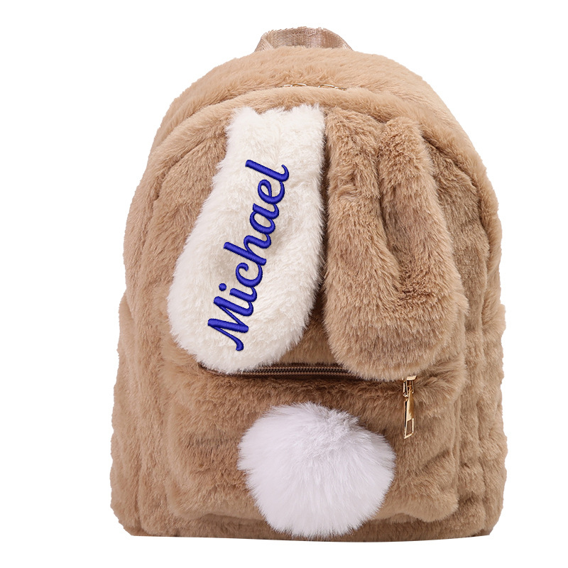Personalized Embroidery Cute Bunny Backpack