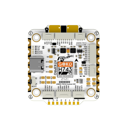 FPV Flight Stack GOKU H743 PRO 55A by FLYWOO
