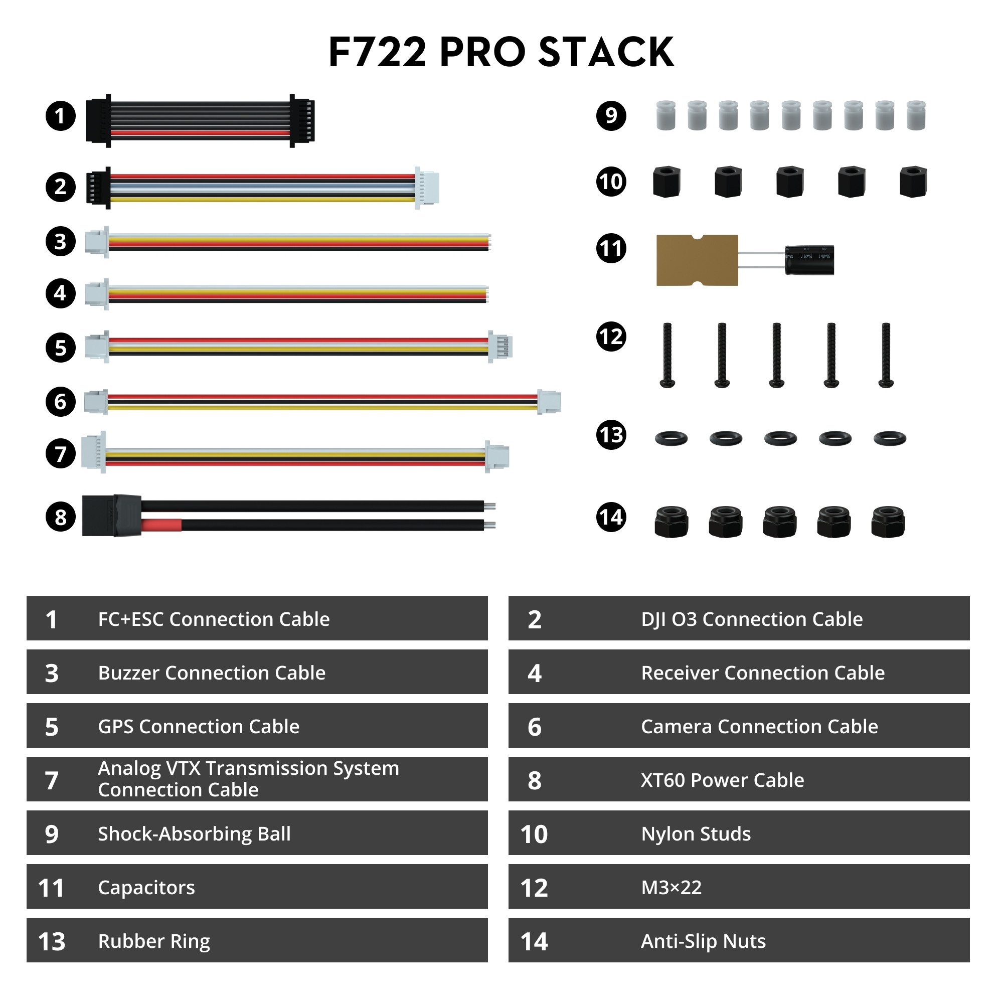GOKU F722 Pro V2 55A 32Bit 128K 30X30 Stack Plug&Play O4 / O4 Pro