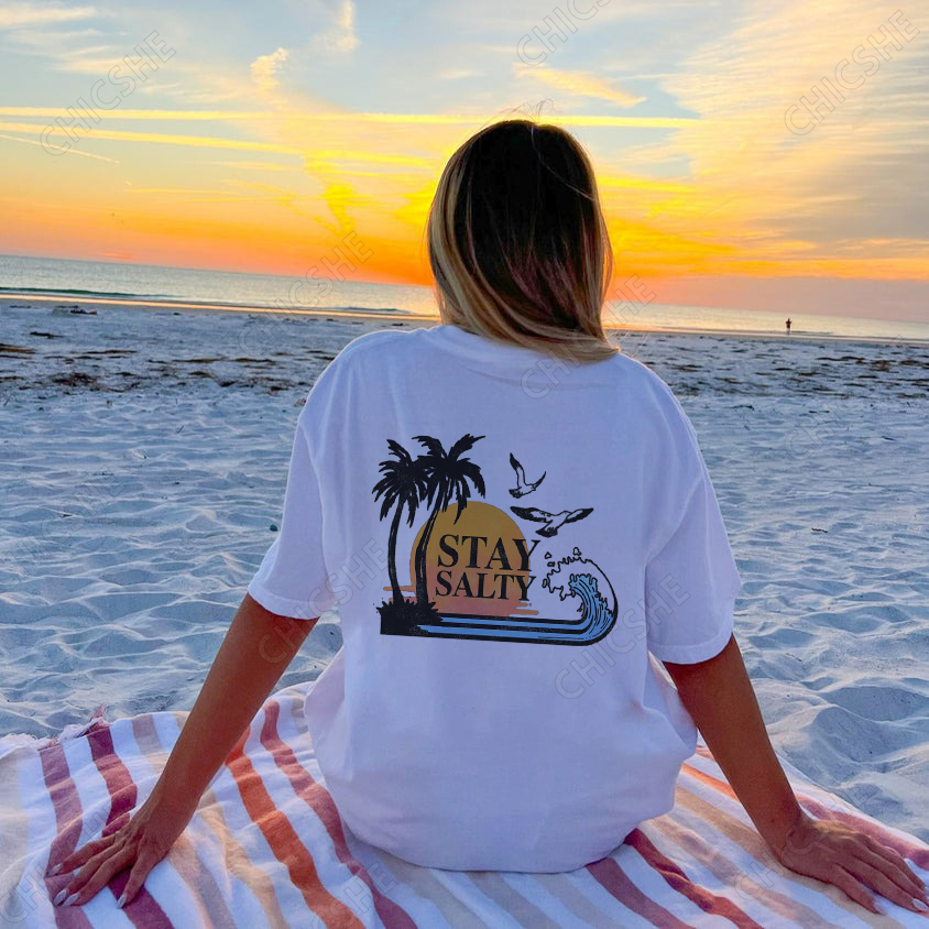 Stay Salty Back Print T-Shirt