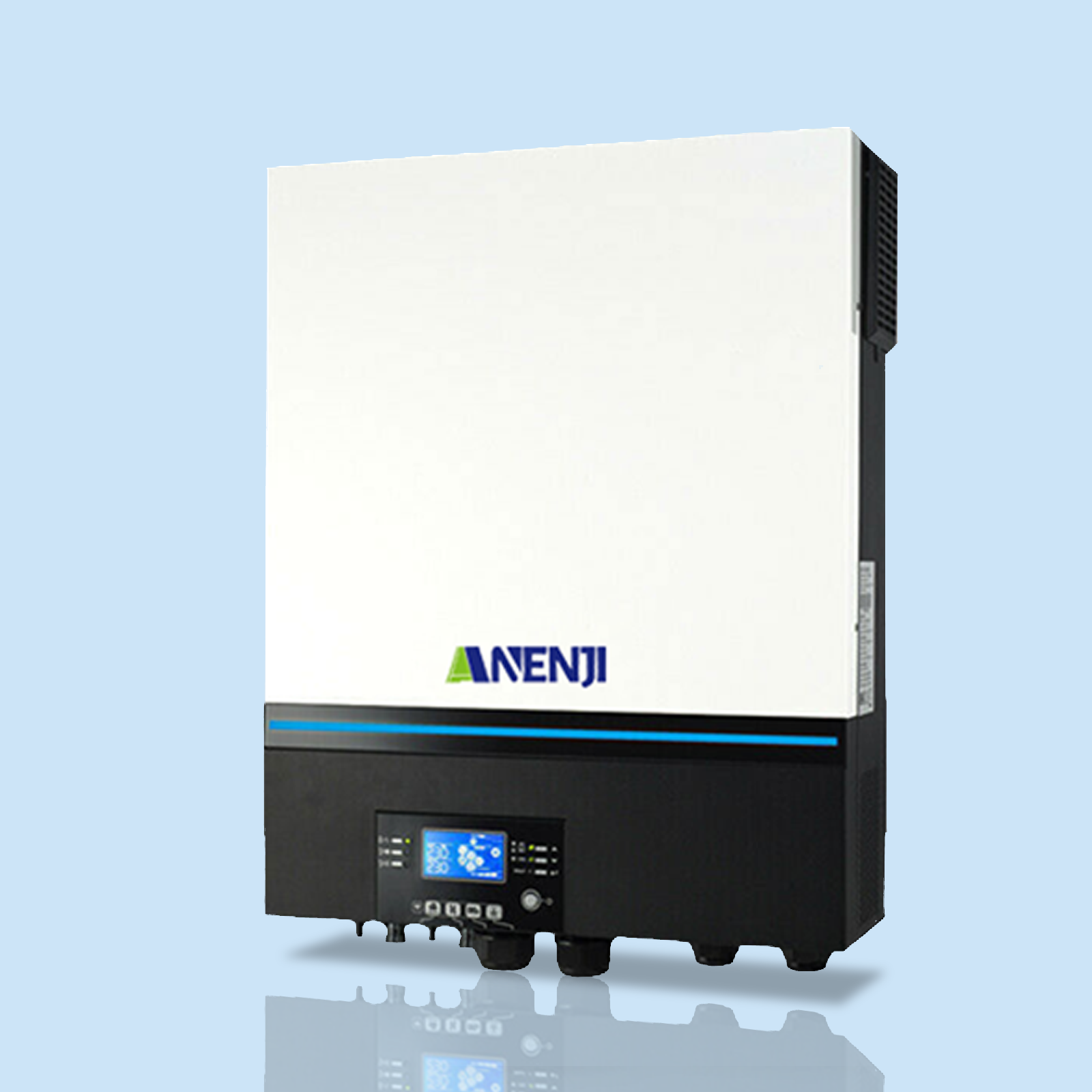 ANENJI 11KW 48V MPPT Solar Inverter Off-Grid Dual Outputs with WiFi BM ANENJI 11KW 48V MPPT Solar Inverter Off-Grid Dual Outputs with WiFi BM
