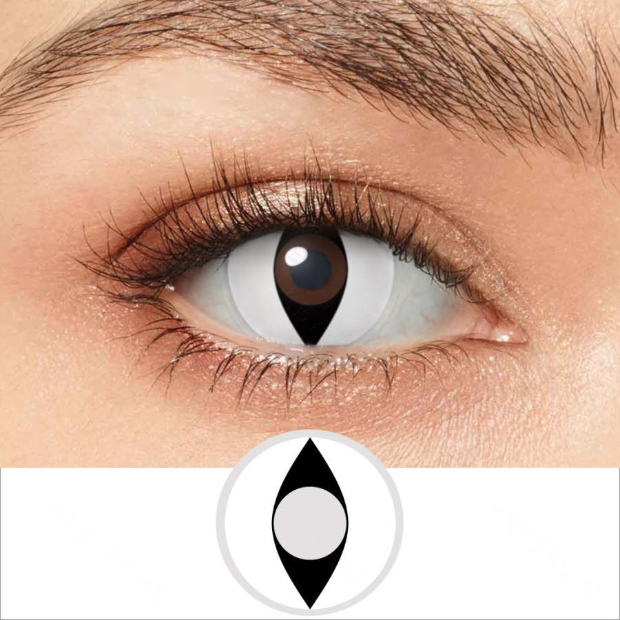 Unibling White Cat Eye Contacts
