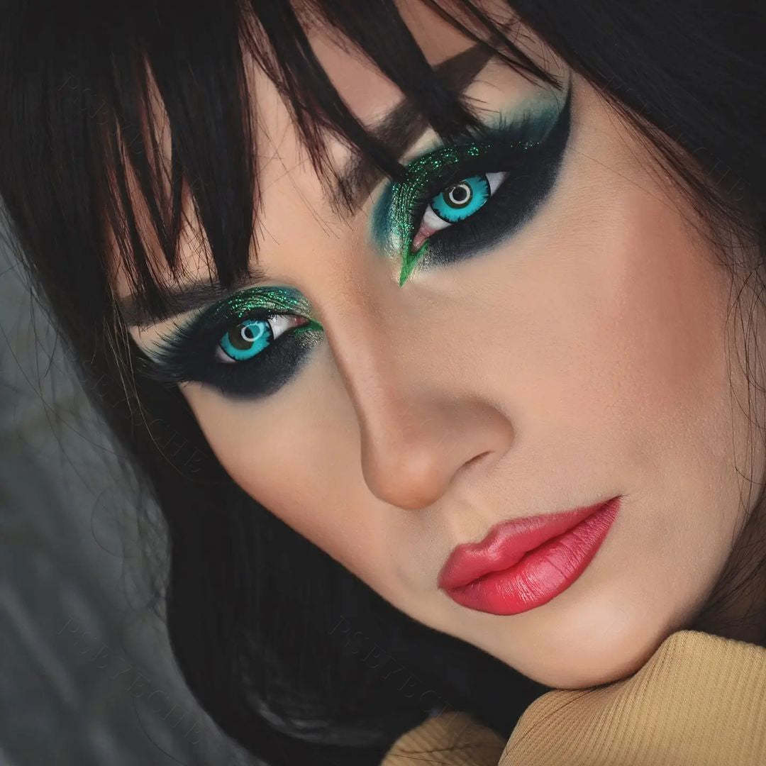 Unibling Edge Green Vampire Yearly Wear Contact Lenses