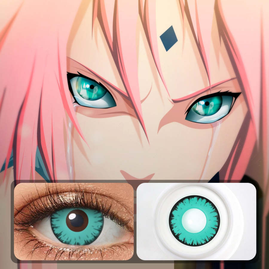 Unibling Edge Green Vampire Yearly Wear Contact Lenses