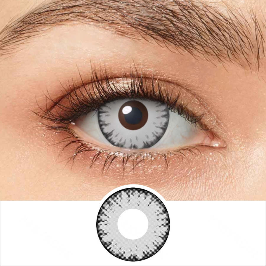 Unibling Light Gray Vampire Contacts - Yearly Wear Lenses