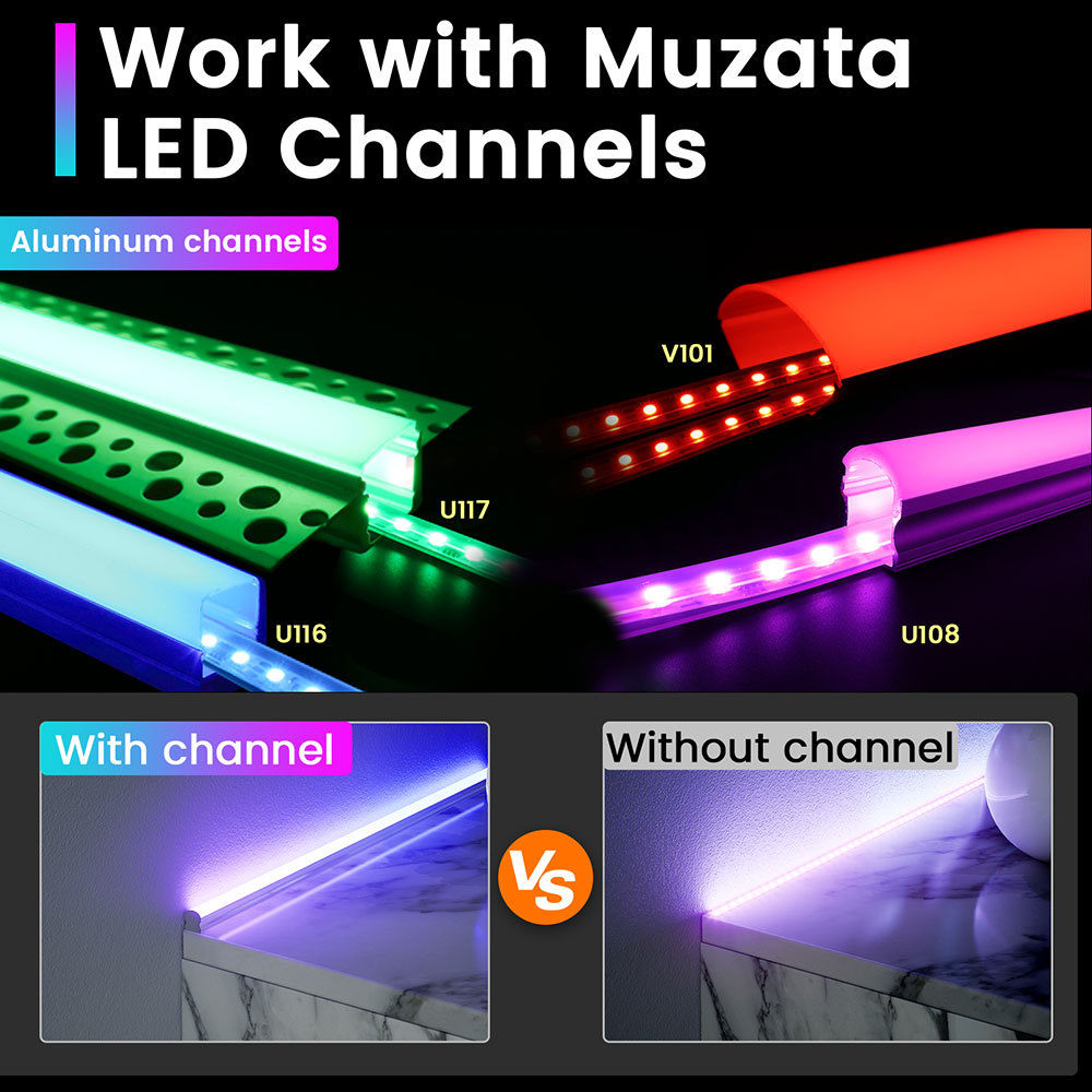 IP65 Waterproof LED Strip Lights for Outdoor~Muzata LED
