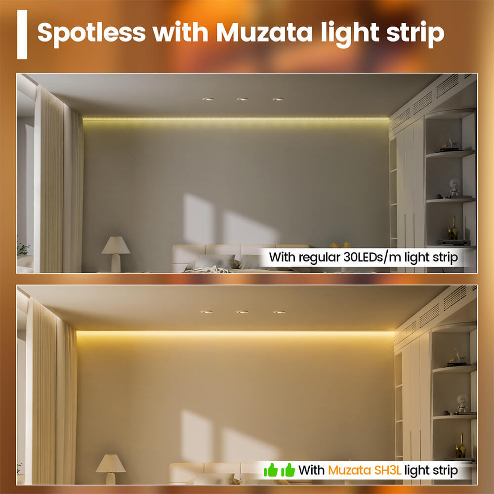 Aluminum LED Channel Crown Moulding Trim with Spotless Diffuser U131