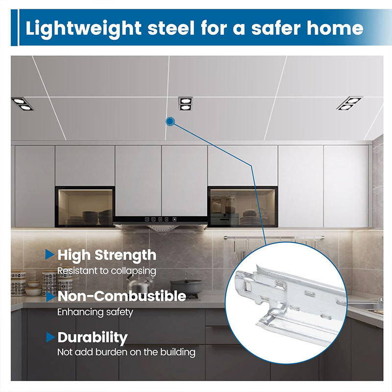 Drop Ceiling Grid White Cross Tee Section 600mm X 24mm Suspended ...