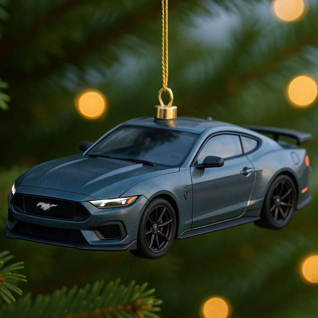 Ford Mustang Dark Horse Christmas Ornament