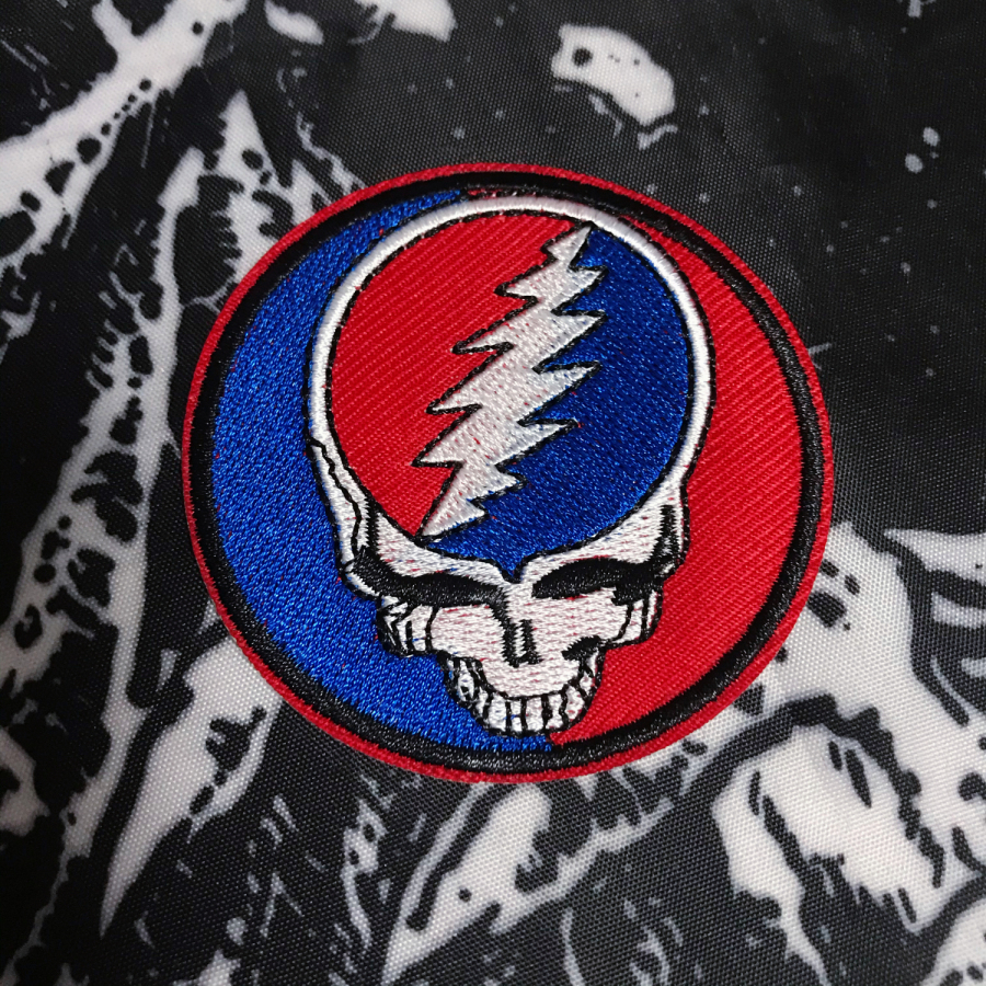 Grateful Dead Peripherals Back Label Cloth Label Patch Metal Rock