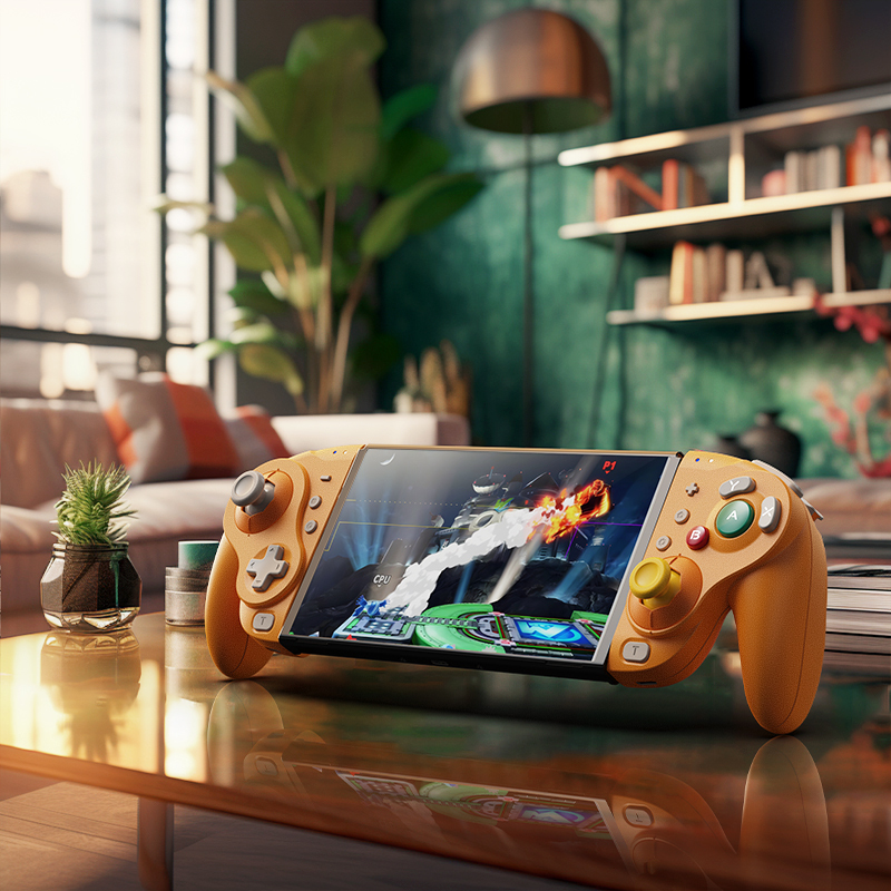 NYXI Wizard Spice Orange Style Wireless Joy-pad For Switch/Switch OLED