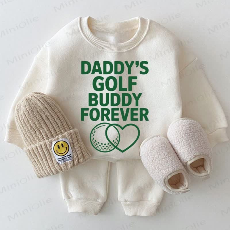 DADDY'S GOLF BUDDY FOREVER Baby 2-piece White Set – MiniOlie