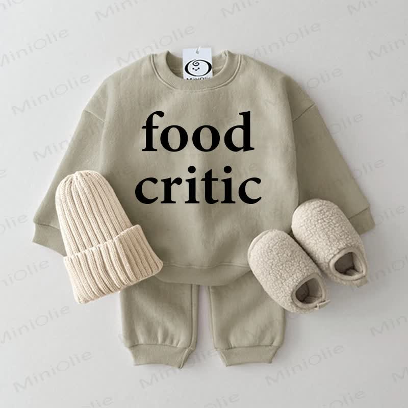 FOOD CRITIC Baby Grey Green 2-piece Set – MiniOlie