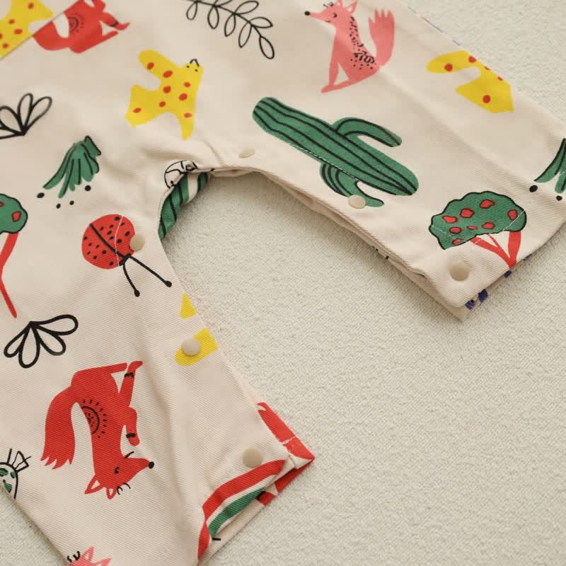 Baby Multicolor Animal Overalls – MiniOlie