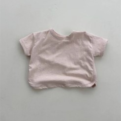 Baby Comfort Solid Color Simple T-shirt – MiniOlie