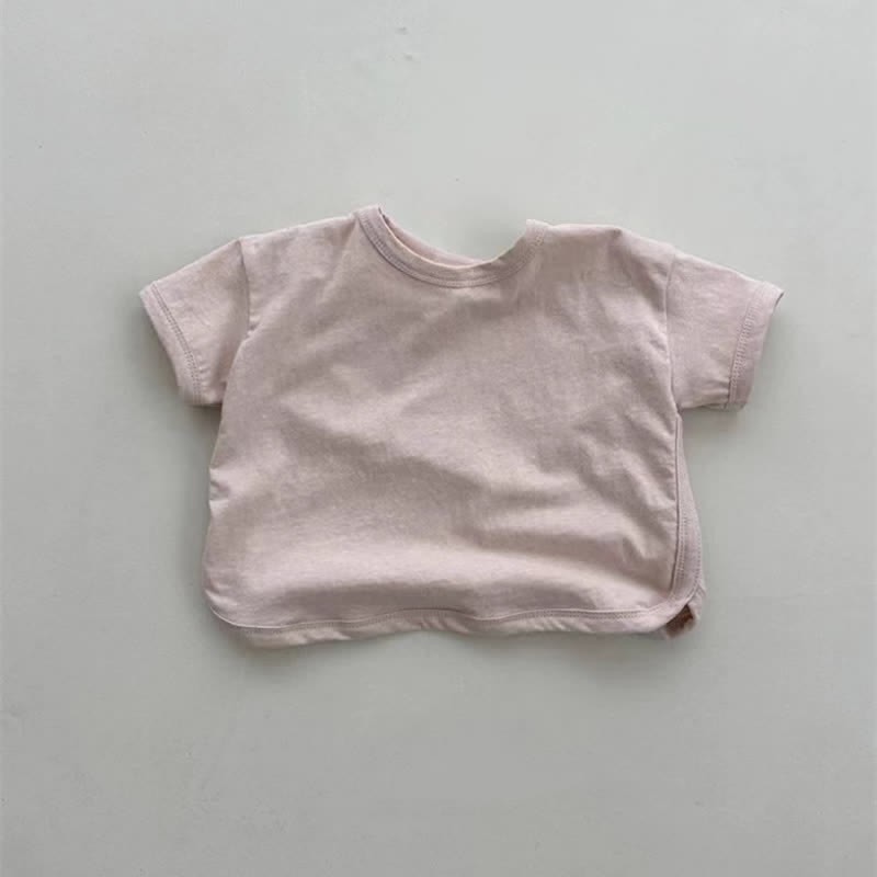 Baby Comfort Solid Color Simple T-shirt – MiniOlie