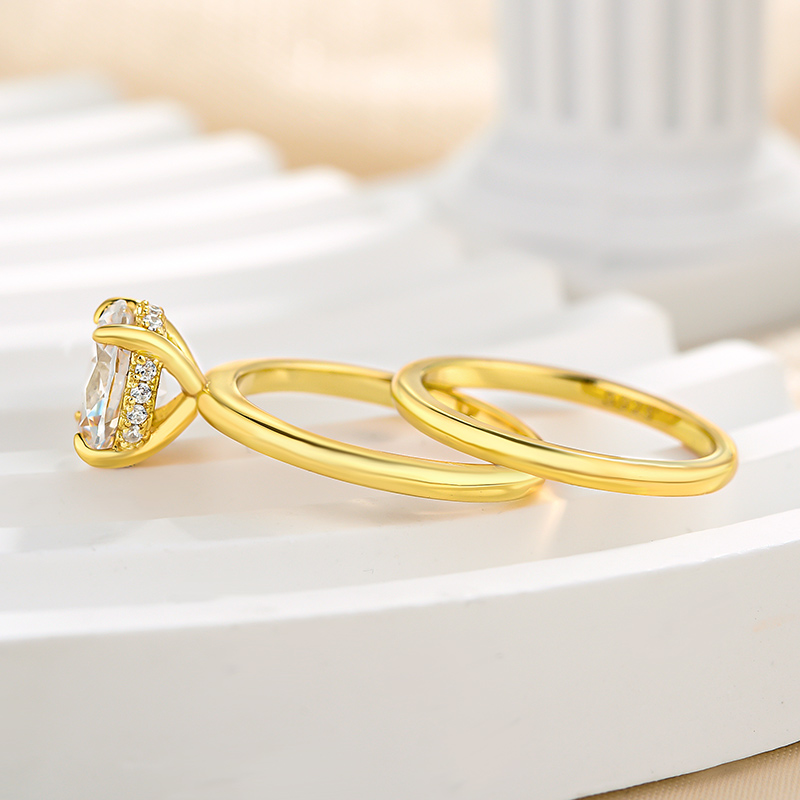 Simple Gold Wedding Ring Sets