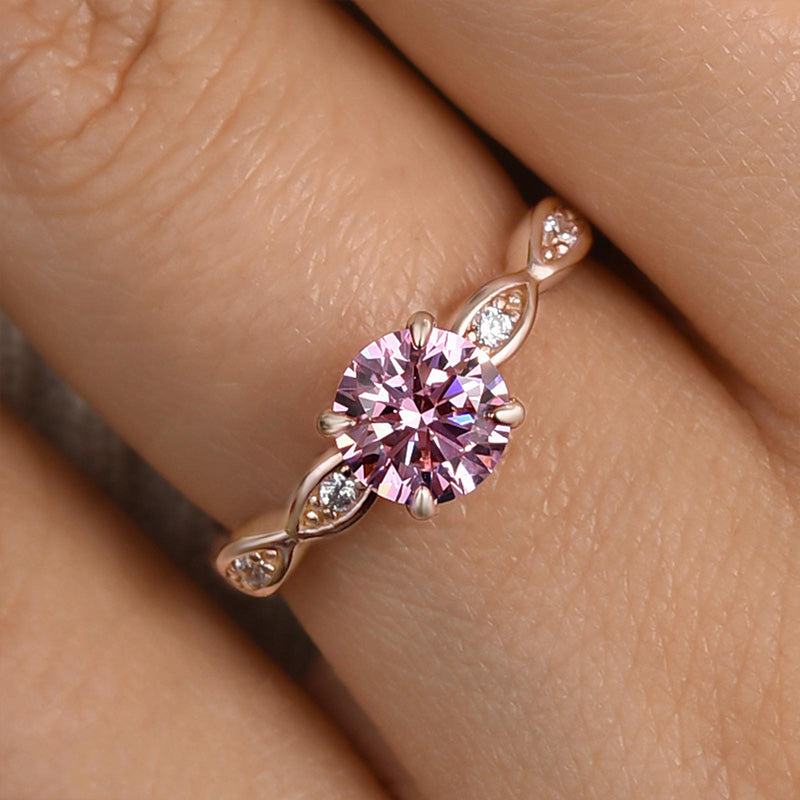 Pink stone promise ring store