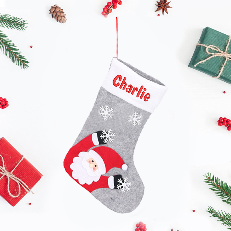 Personalized LED Light up Embroidered Christmas Stocking