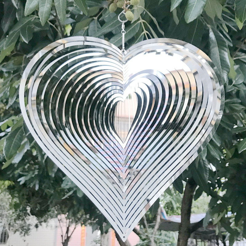 ️3D Heart-Shaped Rotating Decorative Pendant ️