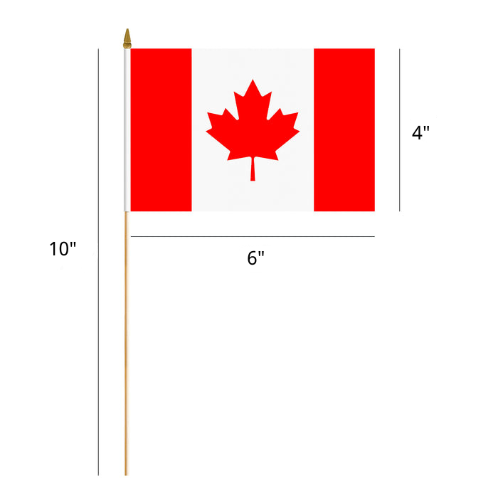 Small Canada Flags on Stick – rearwiper