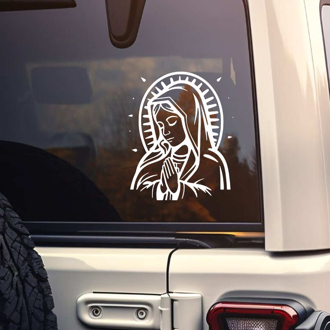 Virgin Mary Praying Sticker – rearwiper