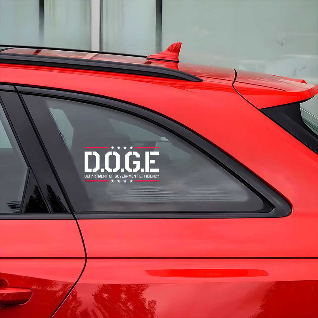 D.O.G.E. Department of Government Efficiency Sticker – rearwiper