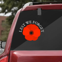 Lest We Forget Sticker, Anzac Day Veteran Sticker-A0038 – rearwiper