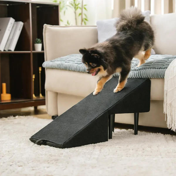 2-in-1 Convertible Wooden Home Step Stool Dog Ramp Steps – FunnyFuzzy