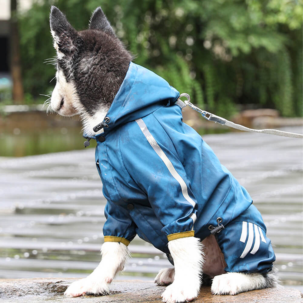 Large dog raincoat store