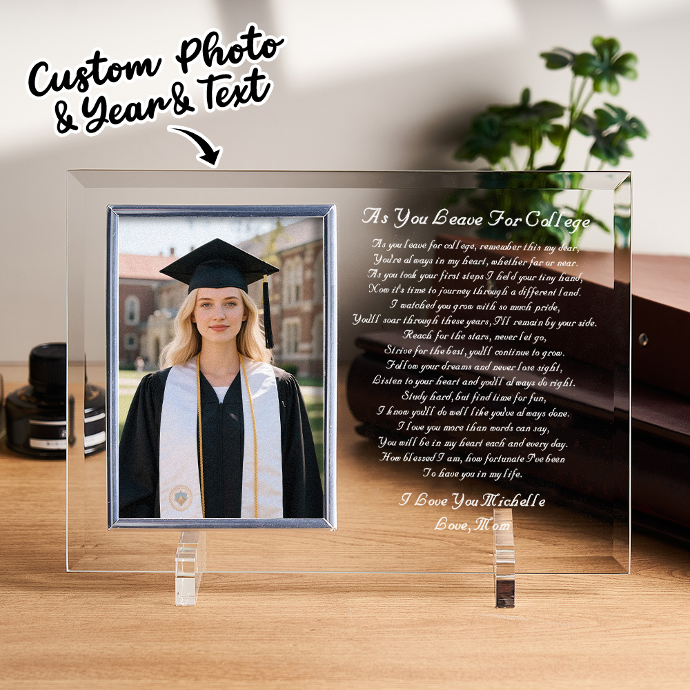 Custom Graduation Photo Frame Graduation Poem Decorations Personalized