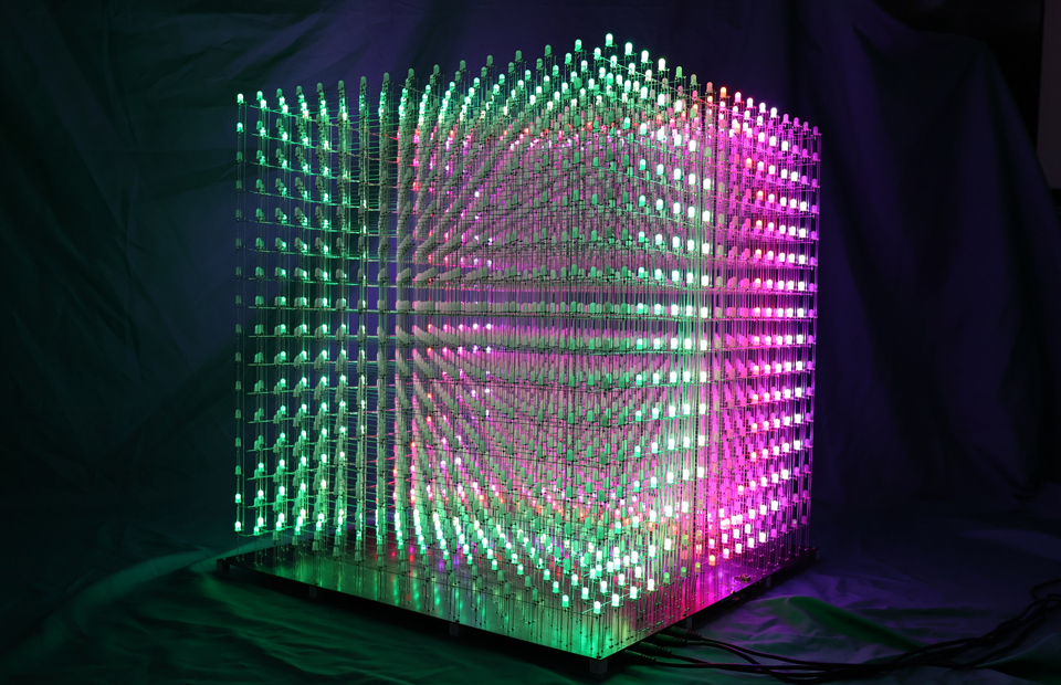 iCubeSmart 3D8RGB Led Cube Kit Full Color 8x8x8 Cube DIY Electronic Ki