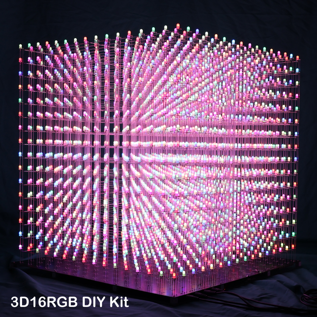 iCubeSmart 3D8RGB Led Cube Kit Full Color 8x8x8 Cube DIY Electronic Ki