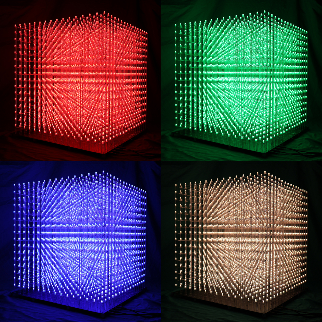 iCubeSmart 3D8RGB Led Cube Kit Full Color 8x8x8 Cube DIY Electronic Ki