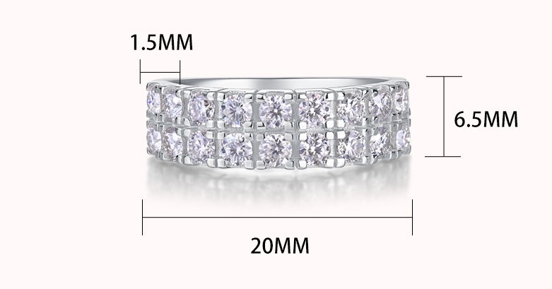 S925 Star Moissanite Ring-MARDAZA