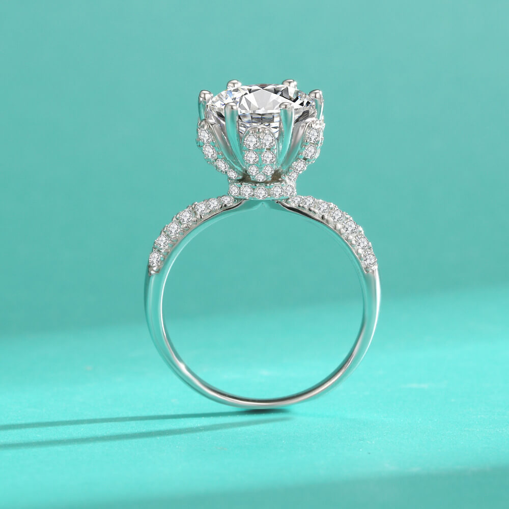 S925 Snow Queen Moissanite Ring-MARDAZA