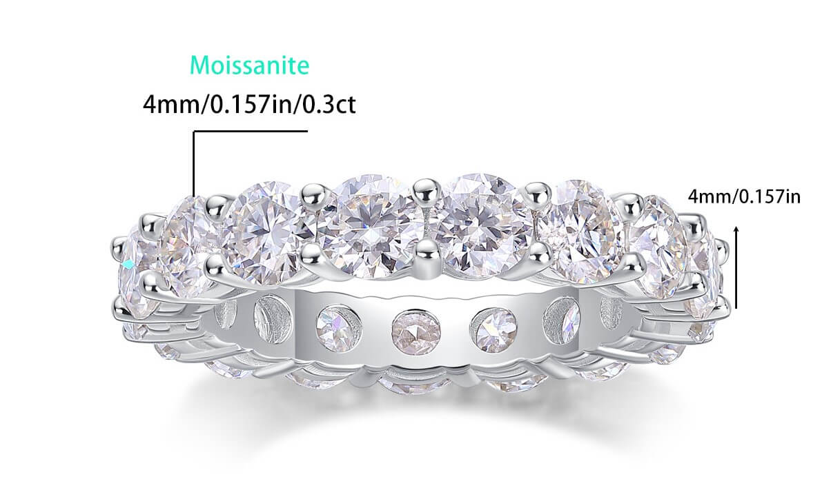 S925 Starlit Dreams Moissanite Ring-MARDAZA