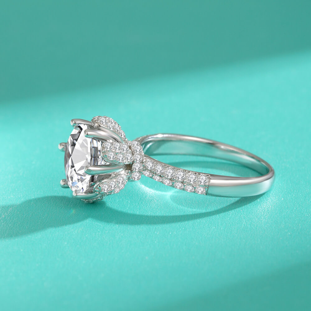 S925 Snow Queen Moissanite Ring-MARDAZA
