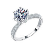 S925 Snow Queen Moissanite Ring-MARDAZA