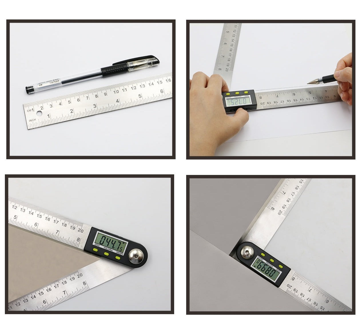 Angle ruler with digital display