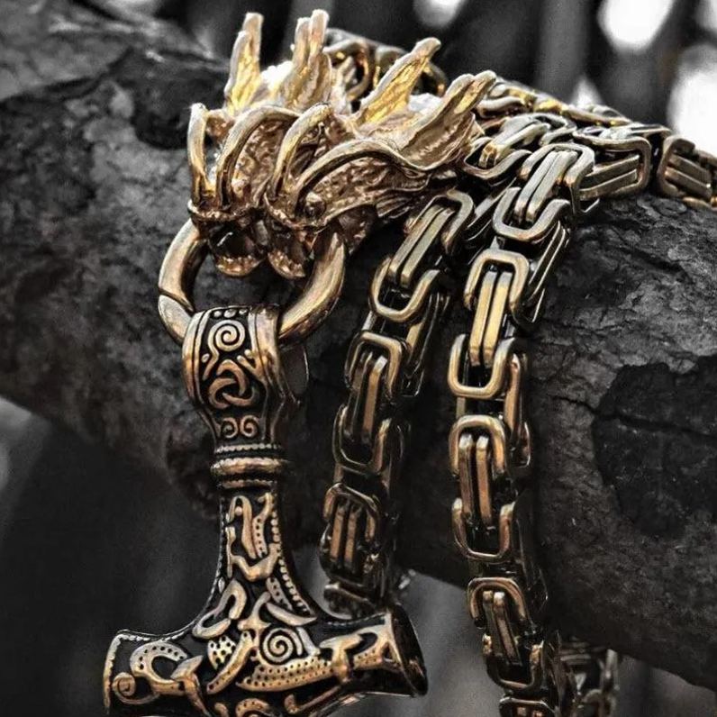 King Chain Dragons & Mjolnir – Print-cool