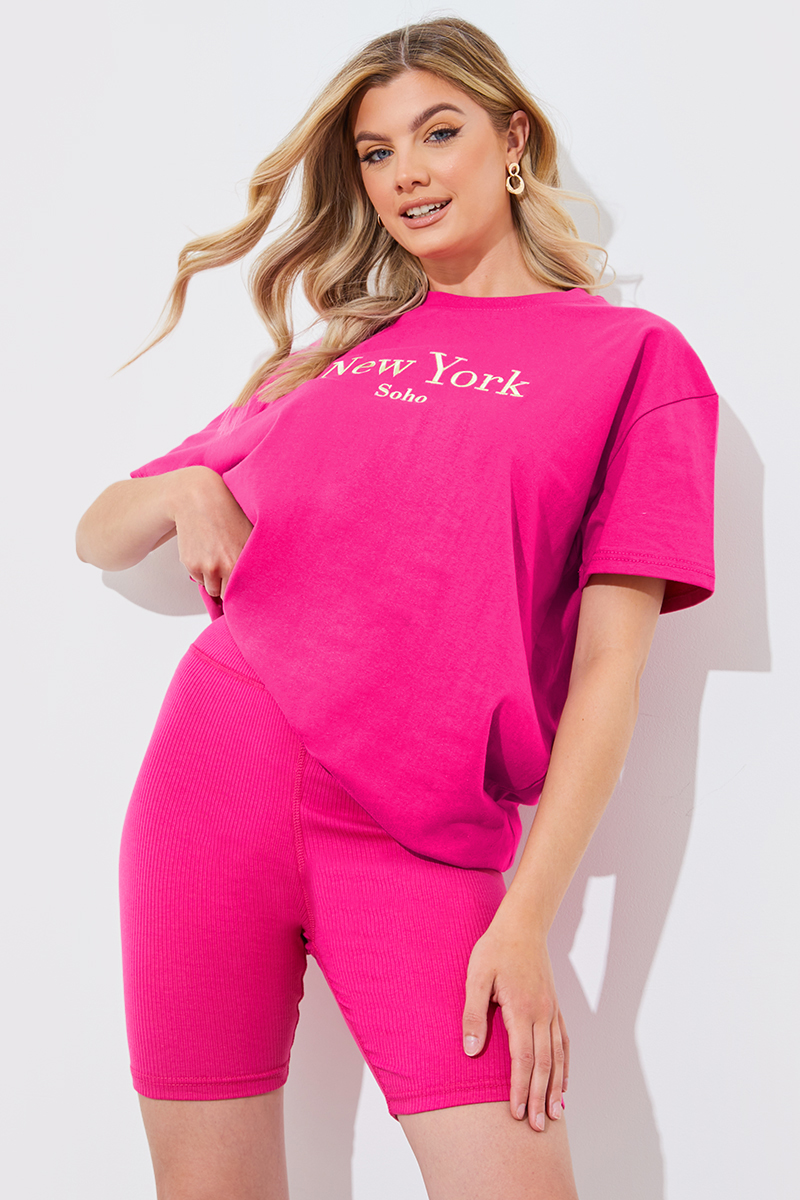 Ribbed High Waisted Cycling Shorts In The Style UK