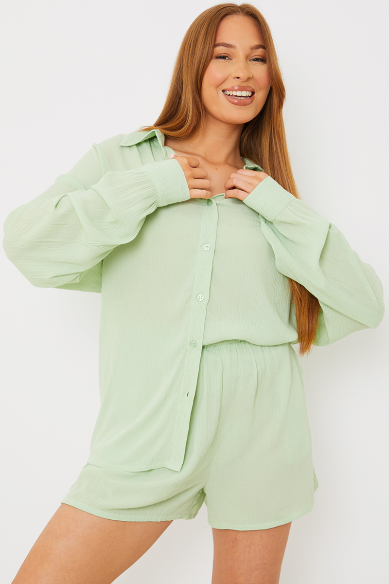 Floaty Co Ord Beach Shorts In The Style Uk