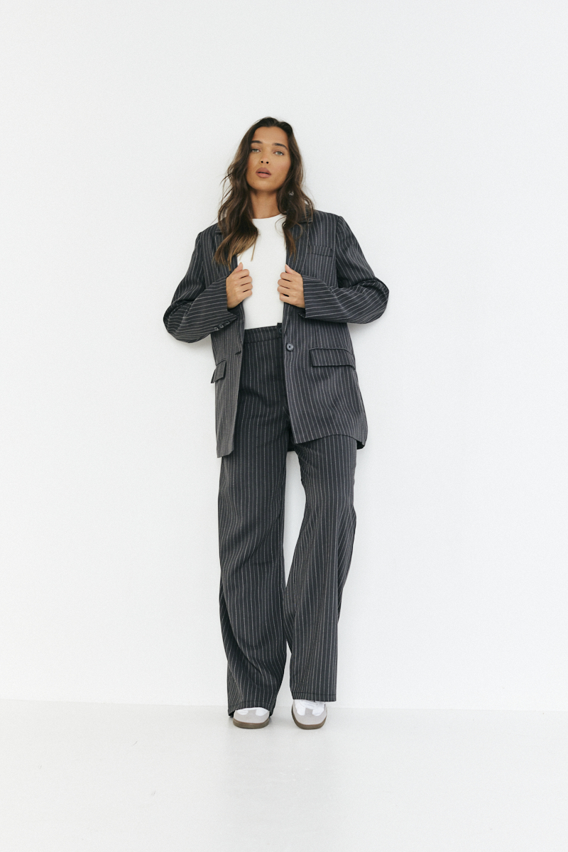 Tailored Pinstripe Co Ord Blazer In The Style Uk
